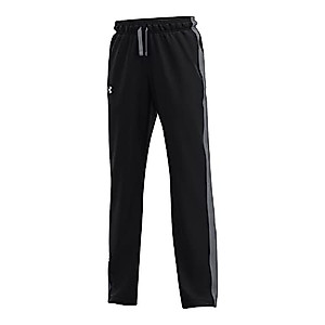 Under Armour boys Brawler 2.0 Pants , Black (001)/White , Youth Large