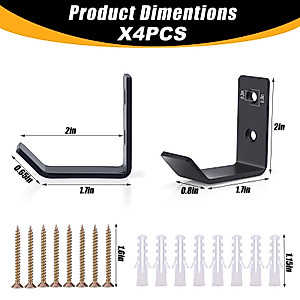 Palksky 8 Pcs Jack Stands Wall Mount Organizer, Car Jack Stands Storge Rack/Hanger/Hook Wall Mount Heavy Duty Stainless Steel Holder Fits 2 & 3 & 5 & 6 Ton Lifting Jack Stands