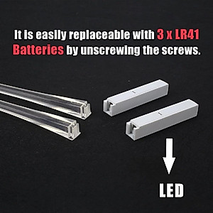 Lightsaber Chopsticks - Reusable LED Light Up Chopstick W/ Removable Handle, Lightweight & Portable BPA Free Foodgrade Safe Chopstick, for Kitchen Dinner Party Daily Use (WHITE)