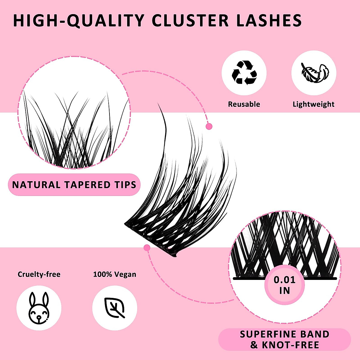MilyBest Lash Clusters DIY Eyelash Extensions 168 Clusters Lashes Natural Look C D Curl 10-18MM Individual Lashes Cluster Eyelash Clusters Extensions Wispy Eyelashes DIY at Home, H09