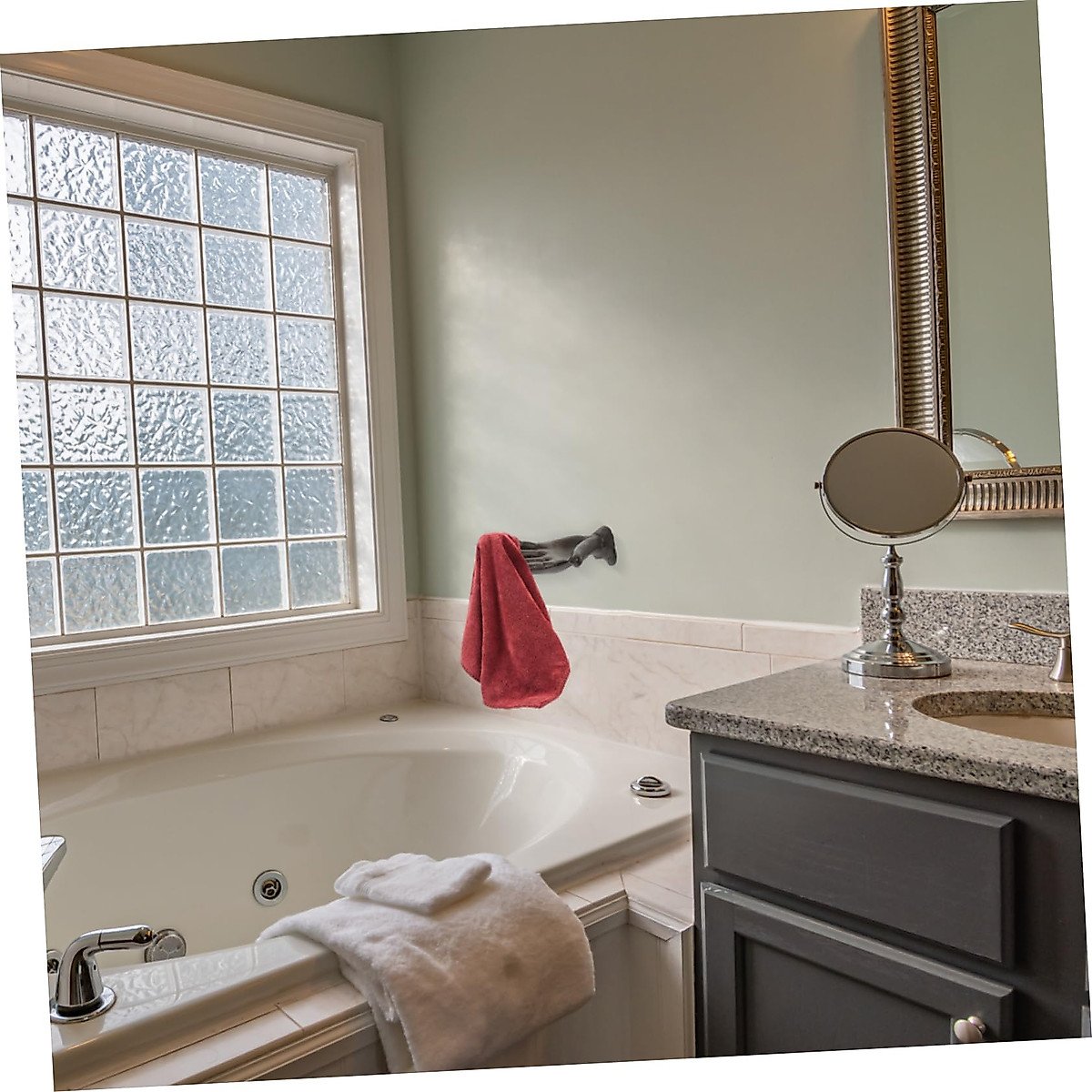 MAGICLULU Palm Cast Iron Hook Vintage Style Wall Hooks Multipurpose Hooks Wall Mounted Iron Hook Clothes Hanger Clothes Hooks Hanging Hook Door Coat Hook Office Coat Hook Wall-Mounted Hook