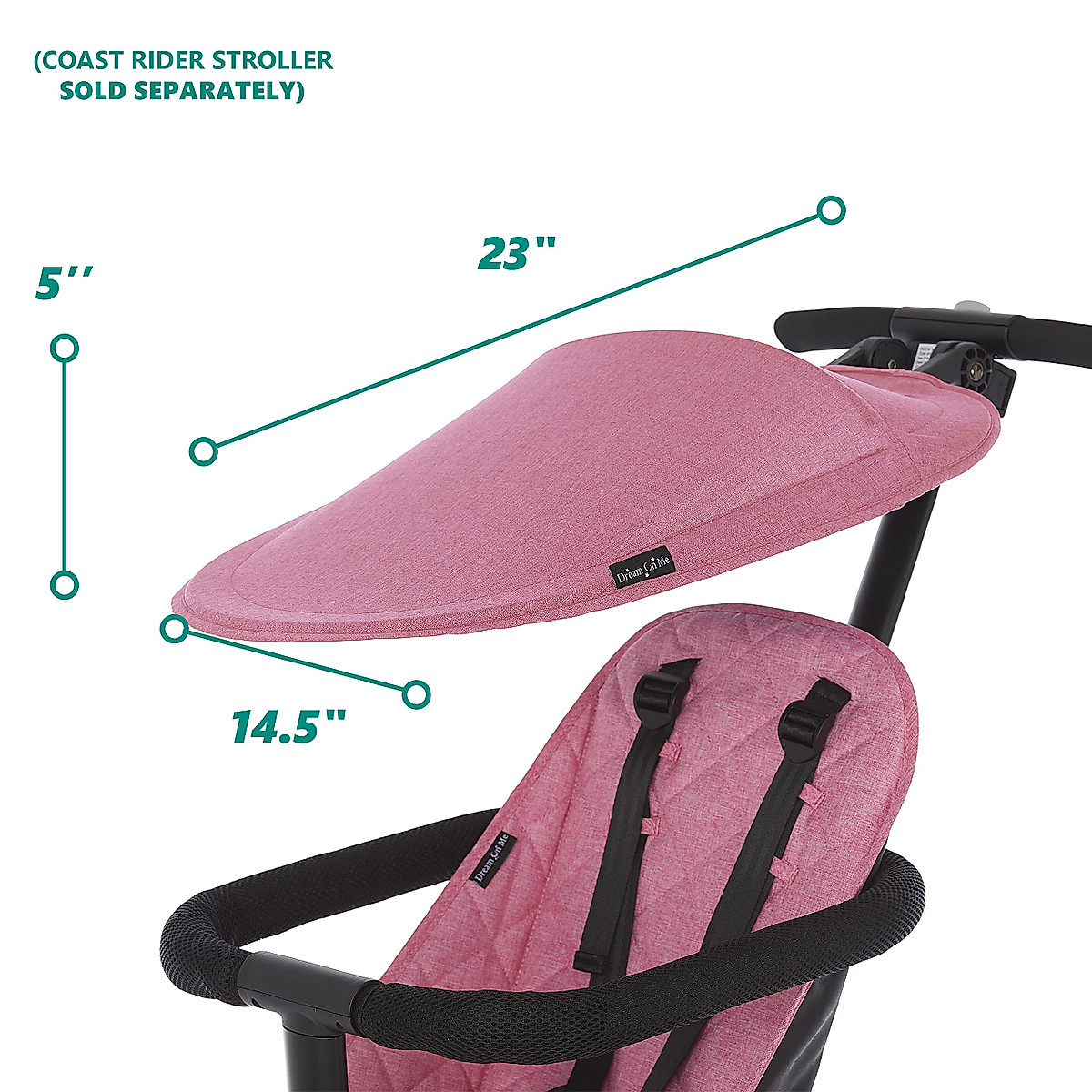 Dream On Me Coast Rider Stroller Canopy for Dream On Me Coast Rider Stroller, Pink