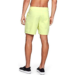 Under Armour Men's Fish Hunter 8-inch Shorts, Neo Yellow (730)/Pitch Gray, 44