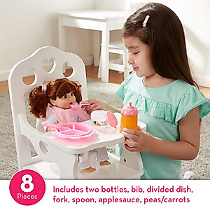 Melissa & Doug Mine to Love Time to Eat Doll Accessories Feeding Set (8 pcs) , Pink