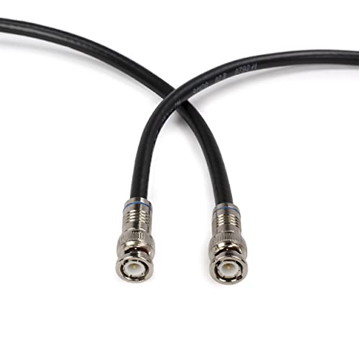 BNC Cable, Black RG6 HD-SDI and SDI Cable (with Two Male BNC Connections) - 75 Ohm, Professional Grade, Low Loss Cable - 50 feet (50')