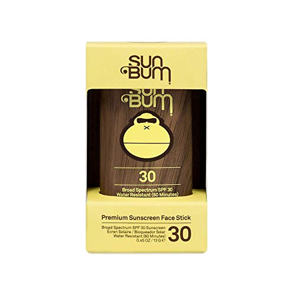 Sun Bum Original Sunscreen Face Stick, Broad Spectrum SPF 30, .45 Oz