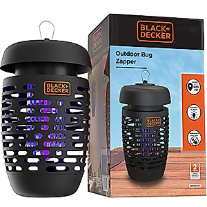 BLACK+DECKER Bug Zapper and Mosquito Repellent | Fly Trap Pest Control for All Insects, Including Flies, Gnats Indoor & Outdoor
