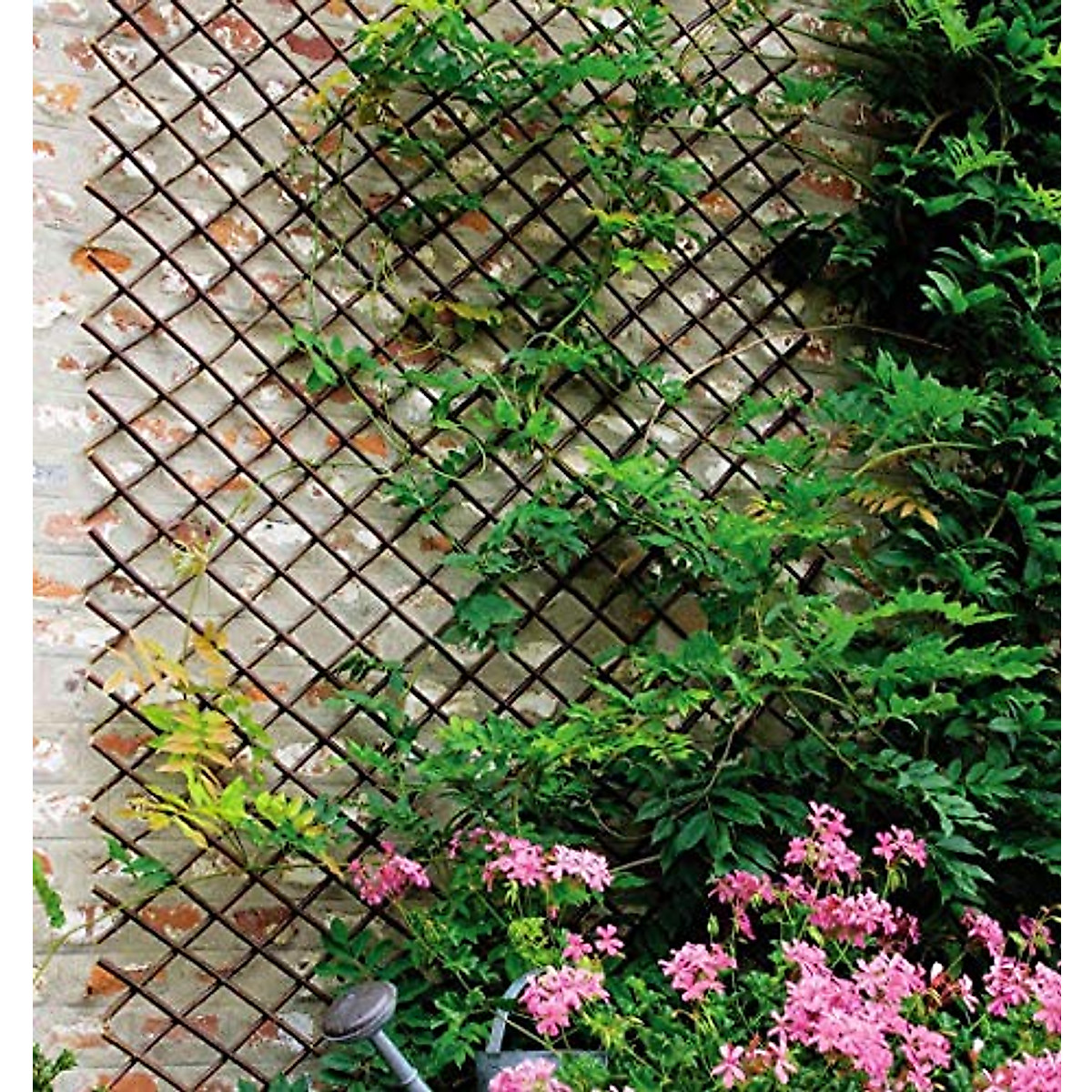 Sumery Nature Willow Trellis Expandable Plant Support Plant Climbing Lattices Trellis Willow Expandable Trellis Fence for Climbing Plants Support 36x92 Inch,Double Panel (1, Willow Wicker Fence)