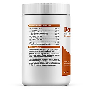 VetWELL Omega 3 Supplement for Dogs with Antarctic Krill Oil, Astaxanthin, Omega 3 6 9, EPA, DHA for Amazing Skin and Coat (60 Count)