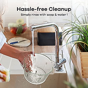 GANIZA Food Processors, Electric Food Chopper with Meat Grinder & Vegetable Chopper - 2 Bowls (8 Cup+8 Cup) with Powerful 450W Copper Motor - Includes 2 Sets of Bi-Level Blades for Baby Food/Meat/Nuts