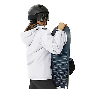 TACVASEN Winter Jacket Women Waterproof Ski Jacket Warm Snow Coat Fleece Jacket Women Windproof Rain Windbreaker