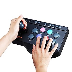 PXN Arcade Fight Stick, 0082 Wired Fighting Joystick, USB Fightstick Game Controller for PS3/ PS4/ Xbox One/Switch/Windows PC