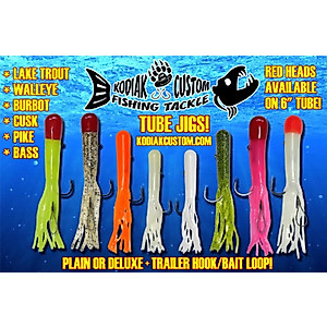 Kodiak 6" Tube Jig WH/RE 0.5oz