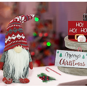 Fall Decor Fall Decorations for Tiered Tray 41 PCS Fall Decor Artificial Pumpkins Fall Gnomes Plush Maple Leaves Wooden Thanksgiving Sign Farmhouse Table Decor for Home(Tiered Tray NOT Included)