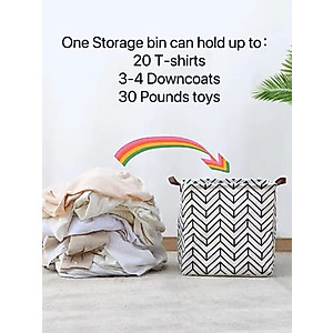 DIOB 13x13x13 Storage Cube Bins Water Proof Toy Storage Bins Foldable Closet Storage Baskets for Storage Organizer (3 BASKETS CUTE)