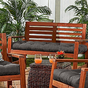 Waterproof Outdoor Bench Cushion, 51"x20", Swing Cushion Patio Furniture Cushions 3 Seater, for Garden Patio Furniture Lounger Bench (Dark Grey)