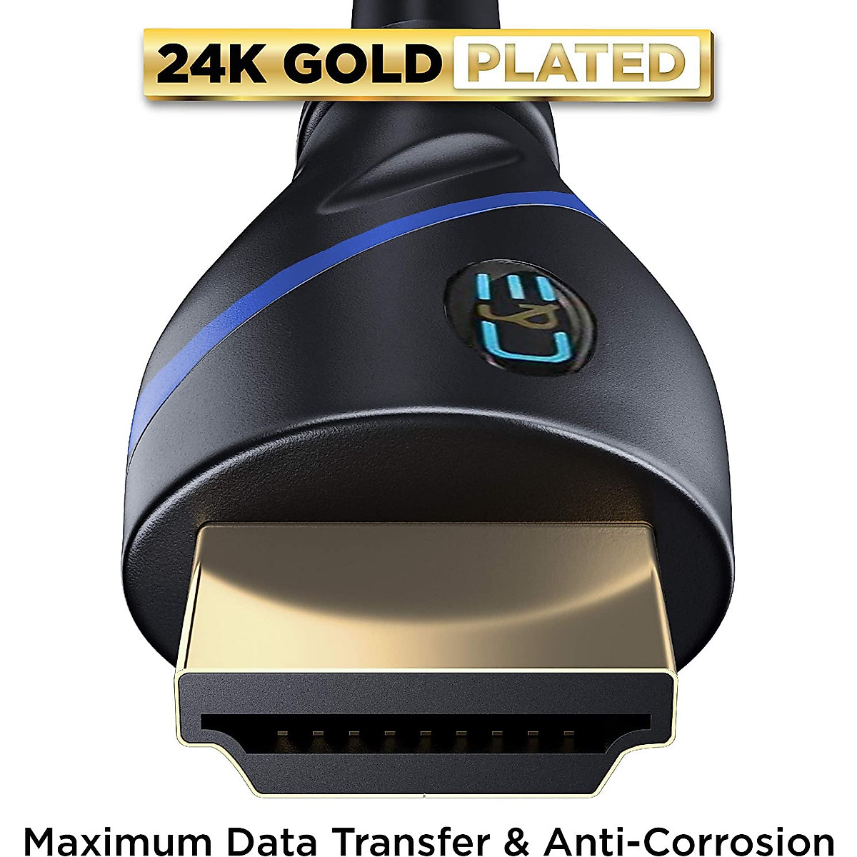 60ft (18.3M) High Speed HDMI Cable Male to Male with Ethernet Black (60 Feet/18.3 Meters) Supports 4K 30Hz, 3D, 1080p and Audio Return CNE622446