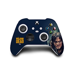 Head Case Designs Officially Licensed AMC The Walking Dead Daryl Lurk Daryl Dixon Graphics Vinyl Sticker Gaming Skin Decal Cover Compatible With Xbox Series X Console and Controller Bundle