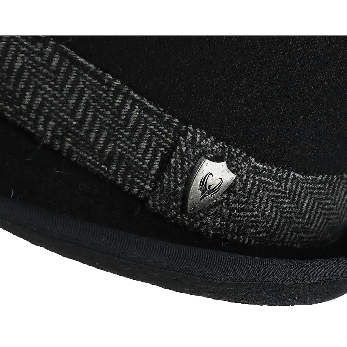 Ascentix Men’s Fedora, 2” Brim, Timeless Classic, Size 24 ¼” - 25”, XXL, Black