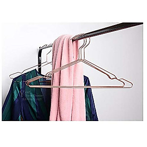 30Pack Koobay 13" Children Rose Copper Gold Shiny Metal Wire Top Clothes Hangers for Shirts Coat Storage & Display