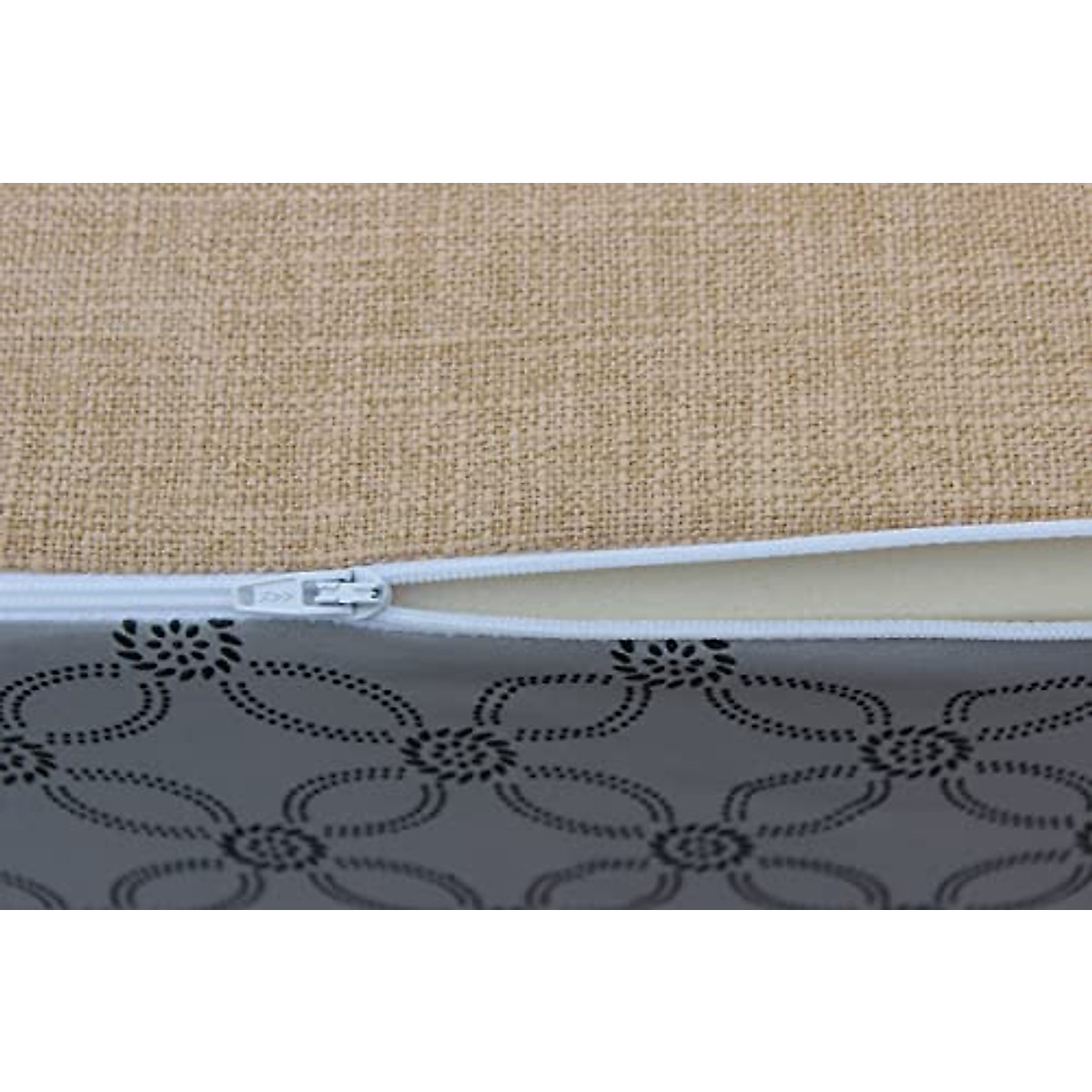 Kiyeocca Custom Seat Cushion Covers Indoor, Made to Measure Bench Cushion Cover, Bench Seat Cover Indoor, Patio Furniture Sofa Cover Replacement/ Refurbishment