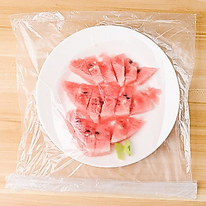 700 Count- Variety Heavy Duty Plastic Produce Bag On A Roll, Small & Medium 7.9"x11.8" & 9.8"x13.8", BPA-Free, Clear, Food Grade, Fruits, Vegetables, Bread & More