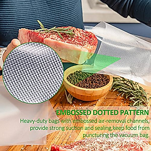 Vacuum Sealer Bags Roll 2 Pcs 11" x 150' Rolls (Total 300 feet) Vac Seal Bags for Food Saver Storage, Meal Saver Freezer Vacuum Sealer Bags, Sous Vide Bags Vacuum Sealer, Non-BPA Vacuum Sealer Bags