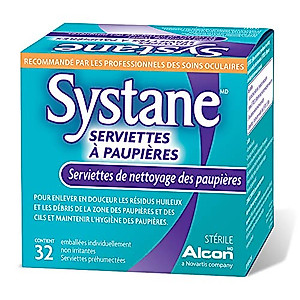 Systane Lid Wipes - Eyelid Cleansing Wipes - Sterile, Count of 32