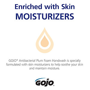 GOJO® ADX-12 Antibacterial Foam Hand Wash Soap, Plum Scent, 1250mL Refill Bottle