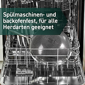 HexClad Hybrid Nonstick 12-Inch Wok, Stay-Cool Handle, Dishwasher and Oven Safe, Compatible with All Cooktops, Induction Ready