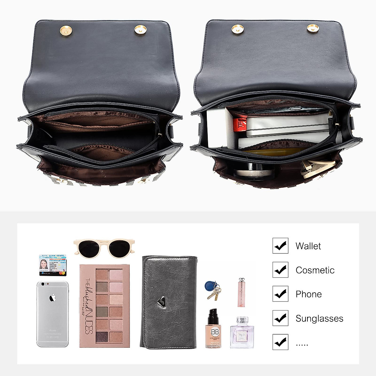 LOVEVOOK Purses and Handbags for Women, Cute Top Handle Satchel Shoulder Bag Small Pink Messenger Tote Crossbody Bags