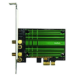 StarTech.com PCI Express AC1200 Dual Band Wireless-AC Network Adapter - PCIe 802.11ac WiFi Card - 2.4 / 5GHz Wireless-AC Card, TAA (PEX867WAC22)