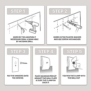 4 Tapestry Hangers - Wooden Tapestry Hangers for Walls - Tapestry Hanger for Wall Display
