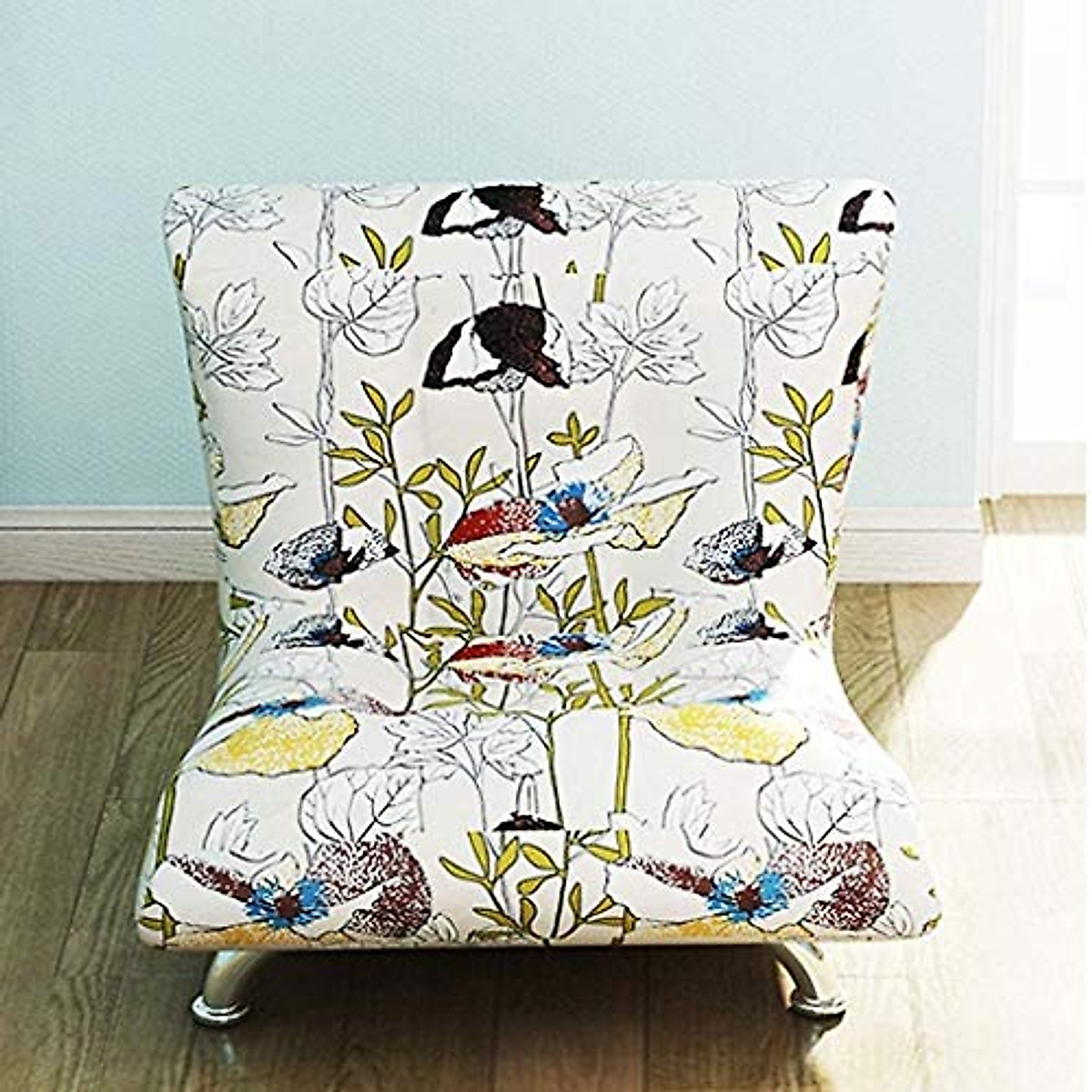 LLLY Folding Lazy Sofa, Thick Beanbag Chair, Good Flexibility, Easy to Move, Stainless Steel Sofa Legs (Color : E)