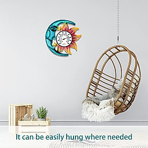HOBYLUBY 14.5'' Outdoor Thermometer, Wall-Mounted Thermometer Decorative for Patio, Garden, Greenhouse, Home Decor, No Battery Require