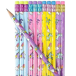 24 Unicorn Pencils- Great For Classrooms, School Supplies, And Party Favors