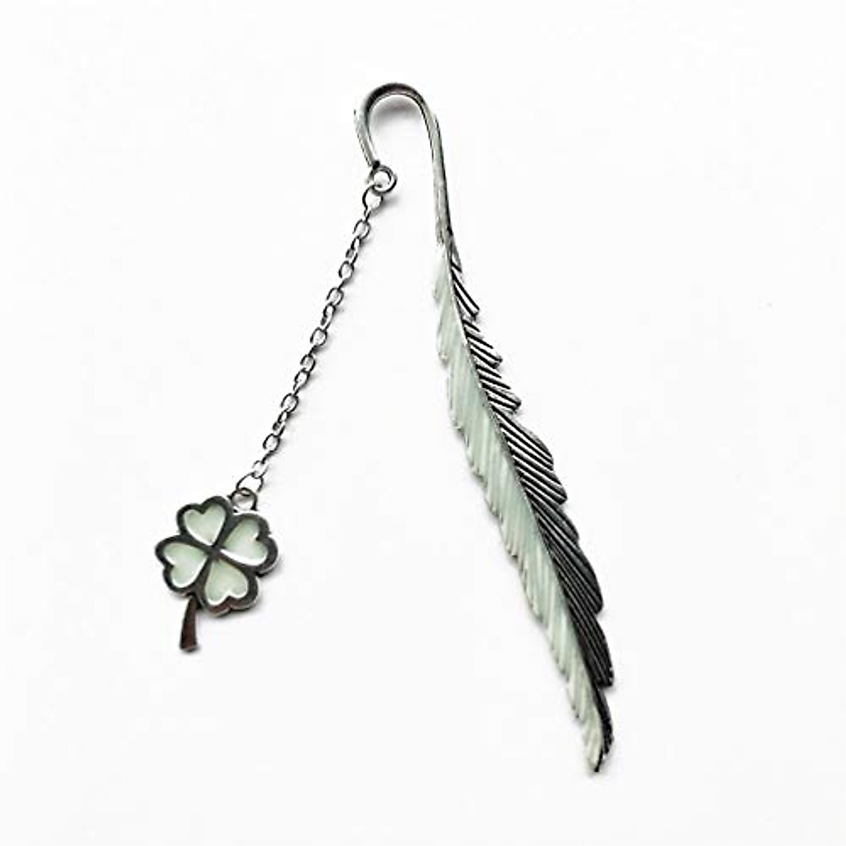 Metal Bookmarks with Chain,Unique Glow in The Dark Bookmark,Inspirational Book Markers for Book Lovers Delicate Gifts