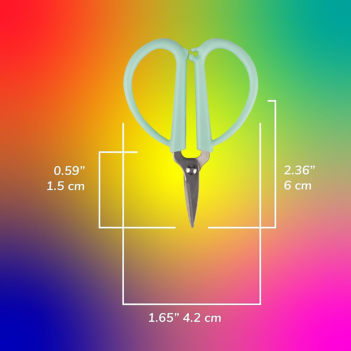 JubileeYarn Tiny Traveler Scissors - Portable Mini Airplane Snips - Assortment - 3 Pairs