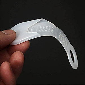 PZRT 10 Pairs Non-Slip Rubber Hanger Grips Transparent Clothes Hanger Grips Men Women Closet Accessories, White