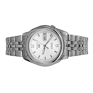 SEIKO Series 5 Automatic White Dial Men's Watch SNK385