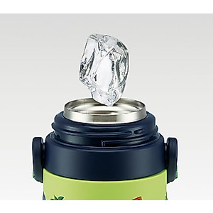 Skater SDPV5-A Children's Stainless Steel Water Bottle, Direct Dinosaurus, 16.2 fl oz (480 ml), Children's Friendly, Lightweight Type, For Boys, Cold Insulation, 3D Printed Waterbottle, Sports Bottle,