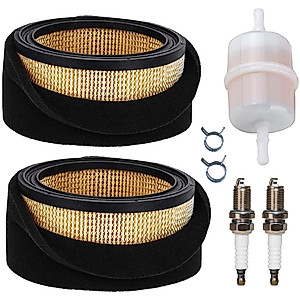 HIFROM 45 883 02-S1 Air Filter with Pre-Cleaner Spark Plug 24 050 13-S Fuel Filter Kit for K341, M10 - M16, KT Dome Style, CV17 - CV25