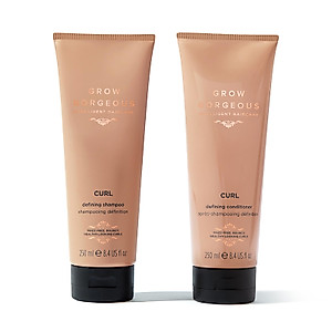 Grow Gorgeous Curl Shampoo 250ml - Gentle Cleanser for Smooth, Manageable, Bouncy Curls - Vegan