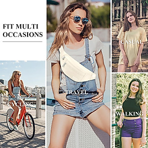 MAXTOP Large Crossbody Fanny Pack with 4-Zipper Pockets,Gifts for Enjoy Sports Festival Workout Traveling Running Casual Hands-Free Wallets Waist Pack Phone Bag Carrying All Phones…