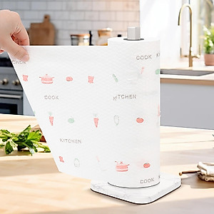 NearMoon Standing Paper Towel Holder, Stainless Steel Square Paper Towel Roll Holder with Marble Base for Bathroom Kitchen Countertop, Standard or Jumbo-Sized Roll Holder (Brushed Gold)