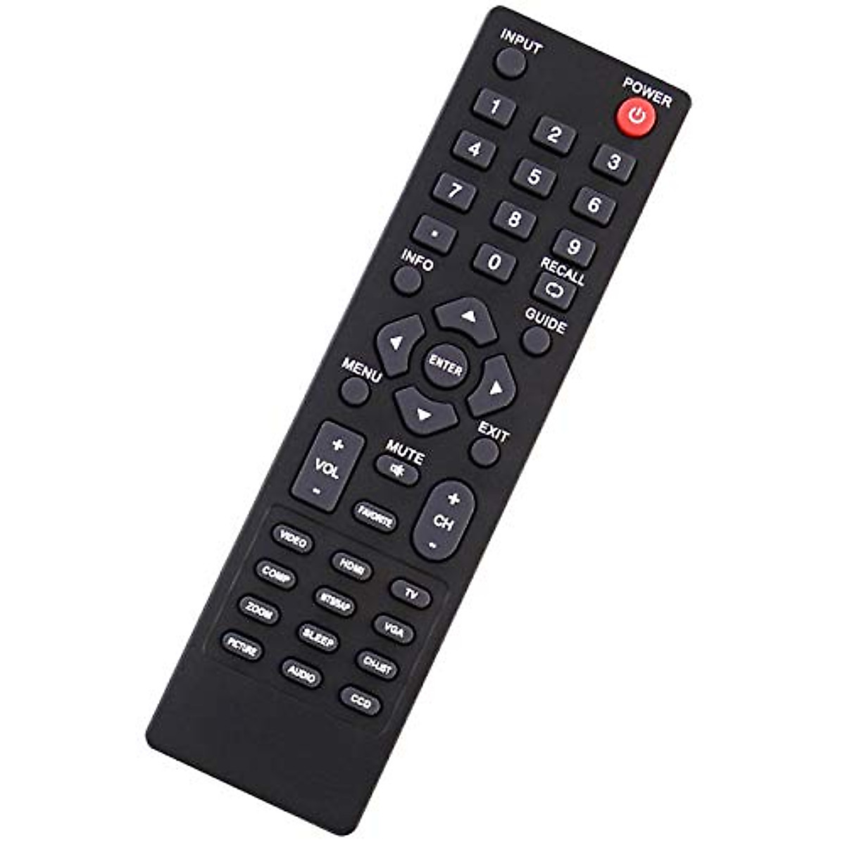 DX-RC02A-12 Replacement Remote Control fit for Dynex TV DX-32L100A13 DX-15E220A12 DX-19E220A12 DX-37L130A11 DX-46L261A12 DX-46L262A12 DX-19L150A11 DX-32L200A12 DX-32L221A12 DX-22L150A11 DX-24L150A11