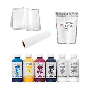 LOTSA. STYLE Premium DTF Ink Refill for Inkjet Printers Heat Transfer Film Printing (250ml, Magenta)