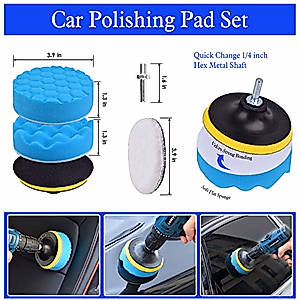 OUTIMI 27PCS Car Detailing Brush Set, Car Detailing kit, Car Detailing Drill Brush Set, Car Detailing Brushes, Auto Polishing Brush, Car Wash Kit with Cleaning Gel, Car Cleaning Tools Kit - Blue