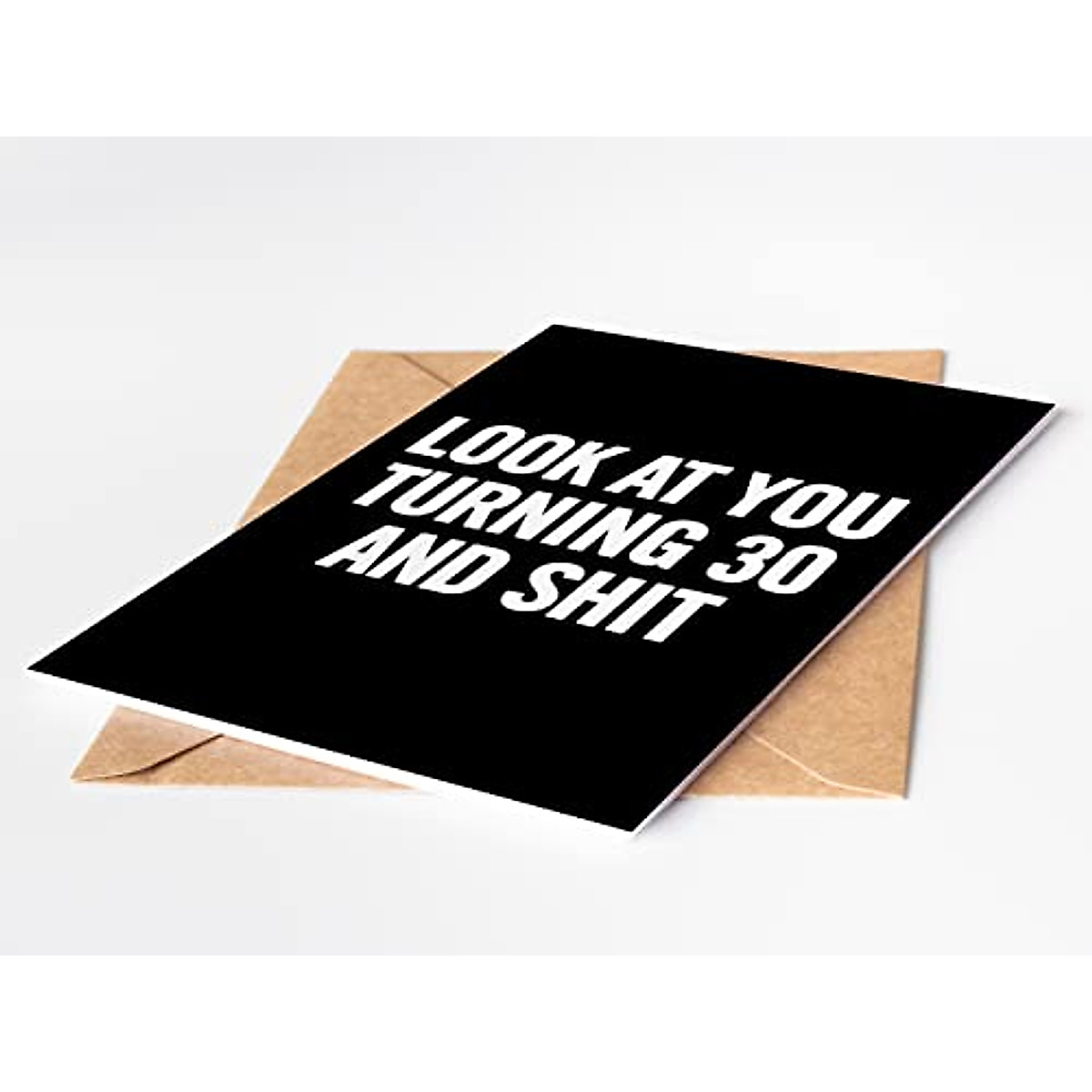 Funny 30th Birthday Card for men or women with envelope | Joke card for someone who is turning 30 years old | Original and unique present idea for son, daughter.