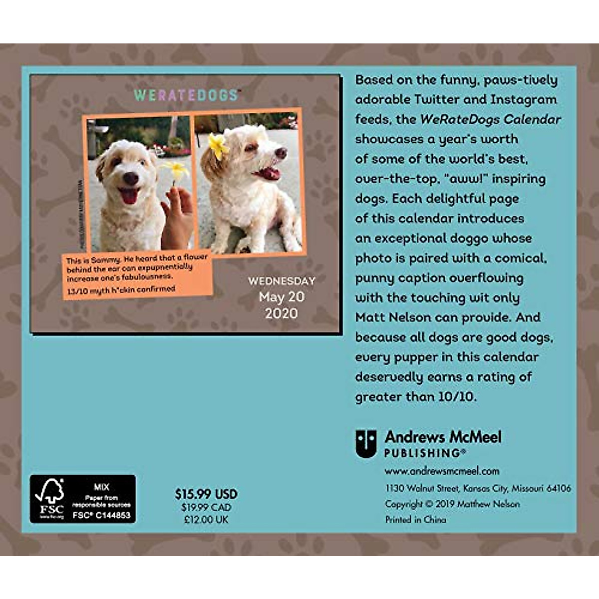 WeRateDogs 2020 Day-to-Day Calendar